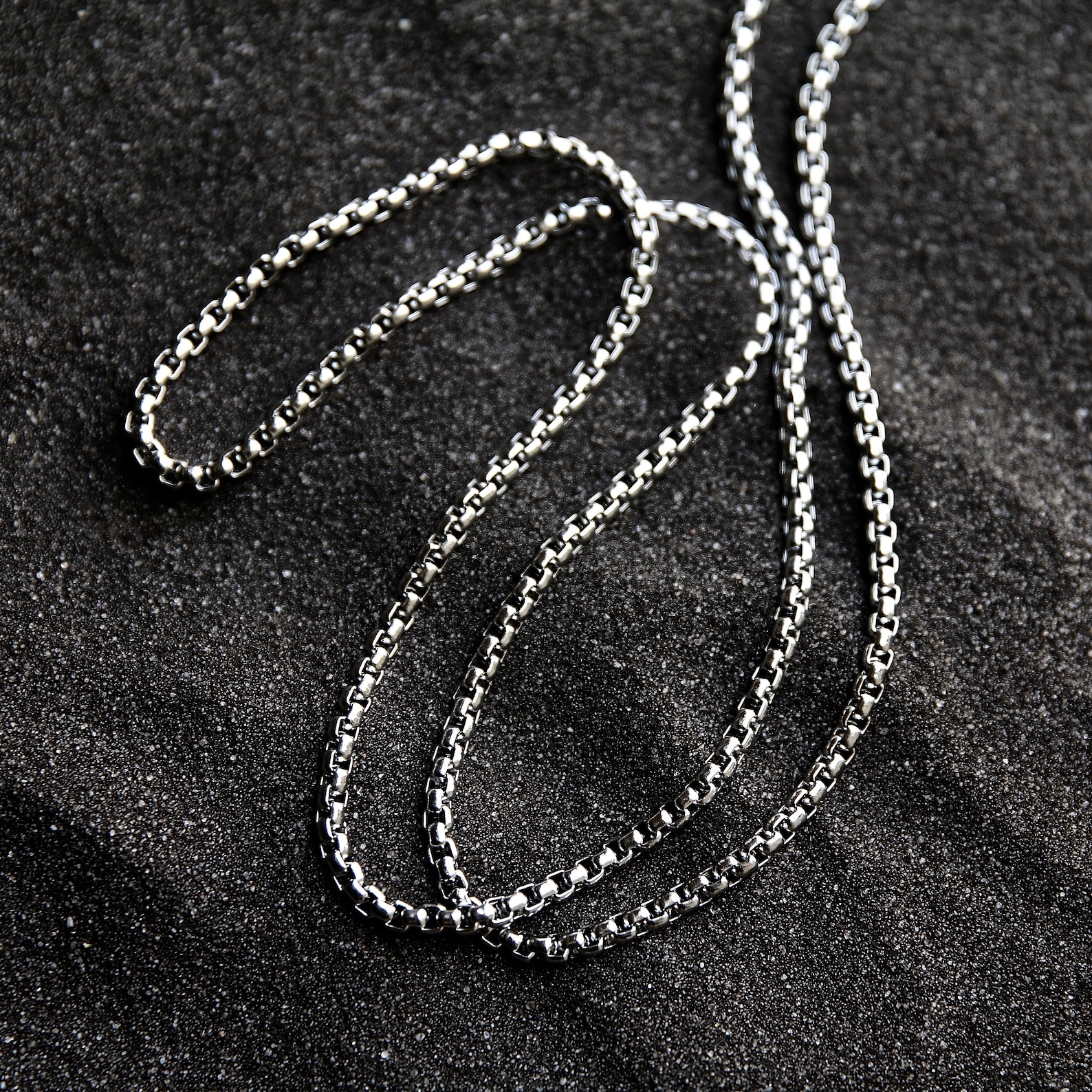 Steel Box Chain Necklace - Men’s Necklace - Masculine Chain - Stainless ...