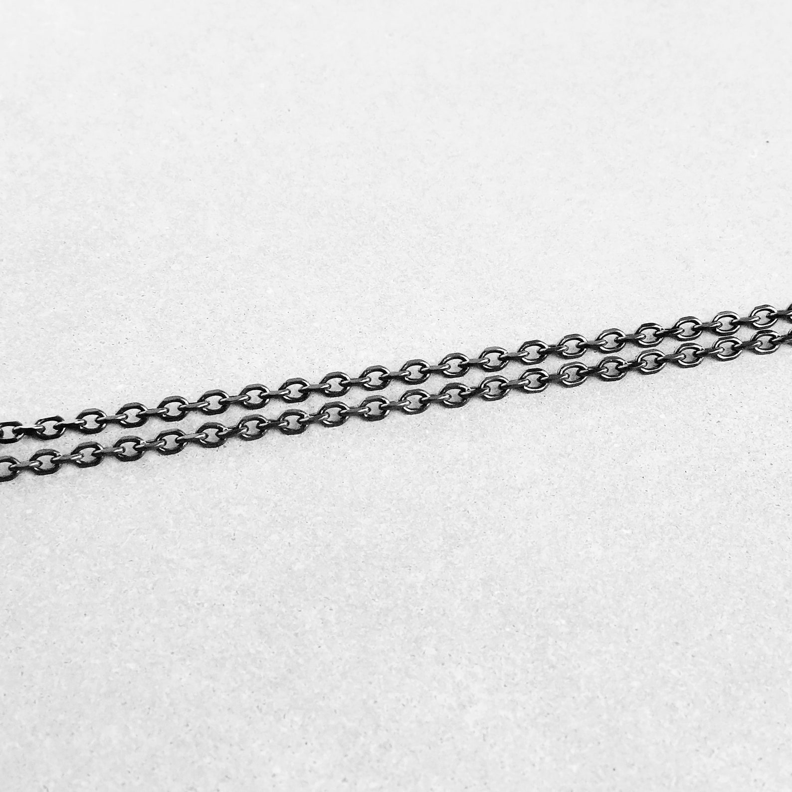 Modern Cable Chain Necklace - 3mm Chain - Men's Necklace - Waterproof ...