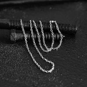 Engraved Chain - Men's Steel Chain Necklace - Stainless Steel Chain ...