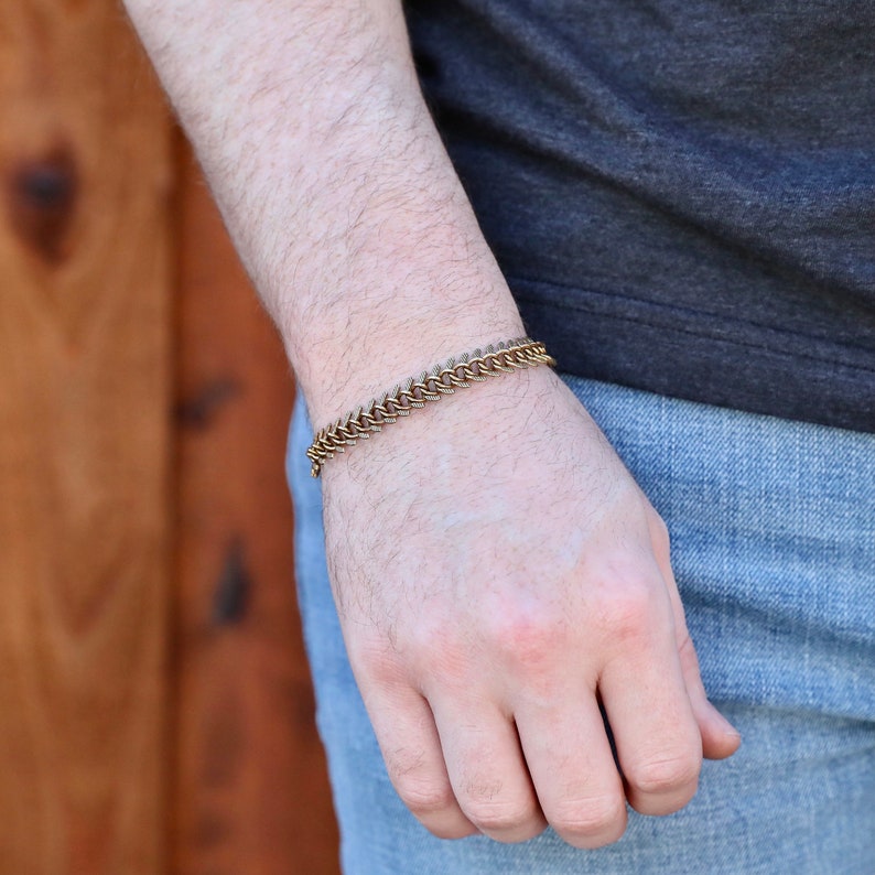 Fishbone Bracelet Men's Bracelet Masculine Bracelet - Etsy