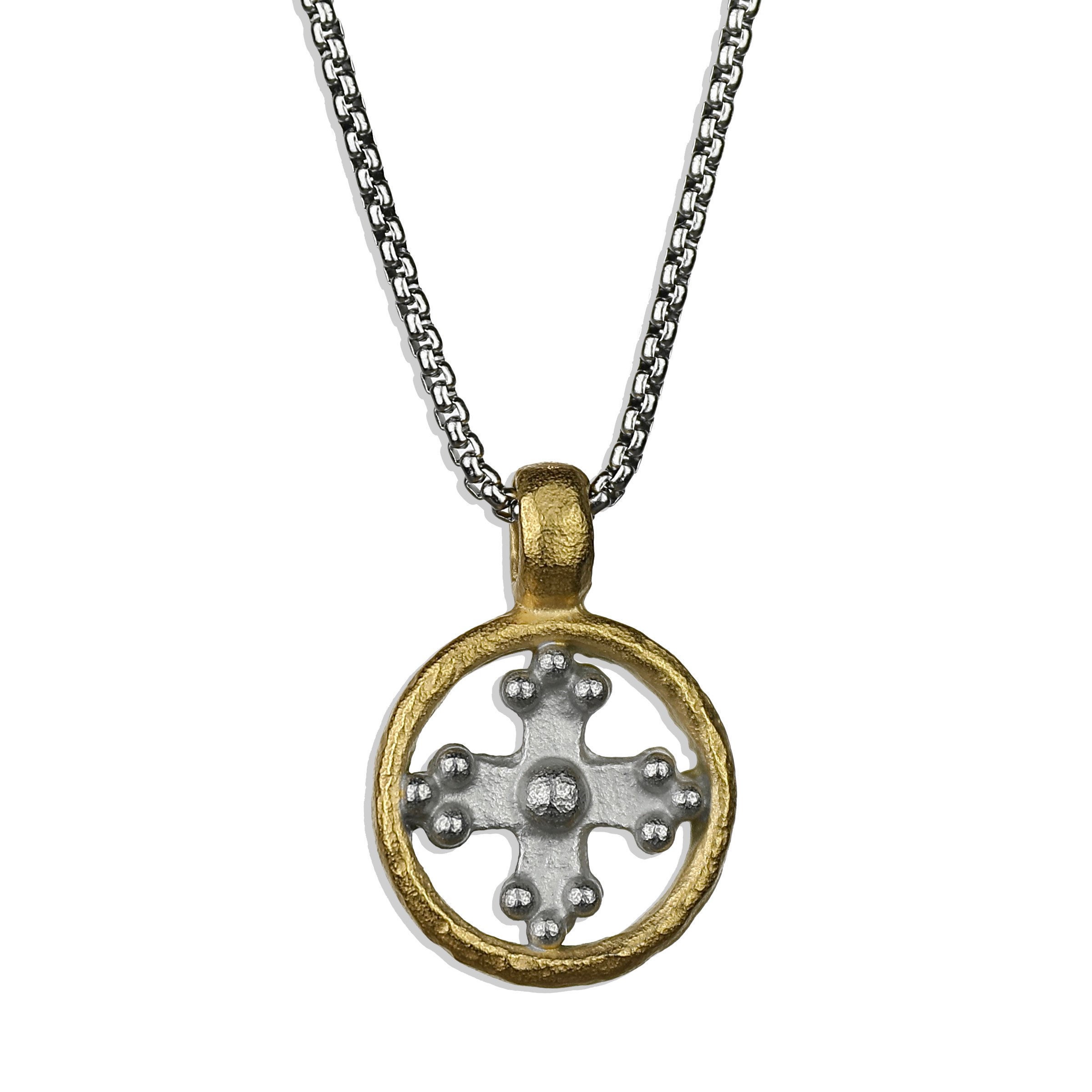 Greek Cross Necklace - Men's Necklace - Symbolic Jewelry - Pendant ...