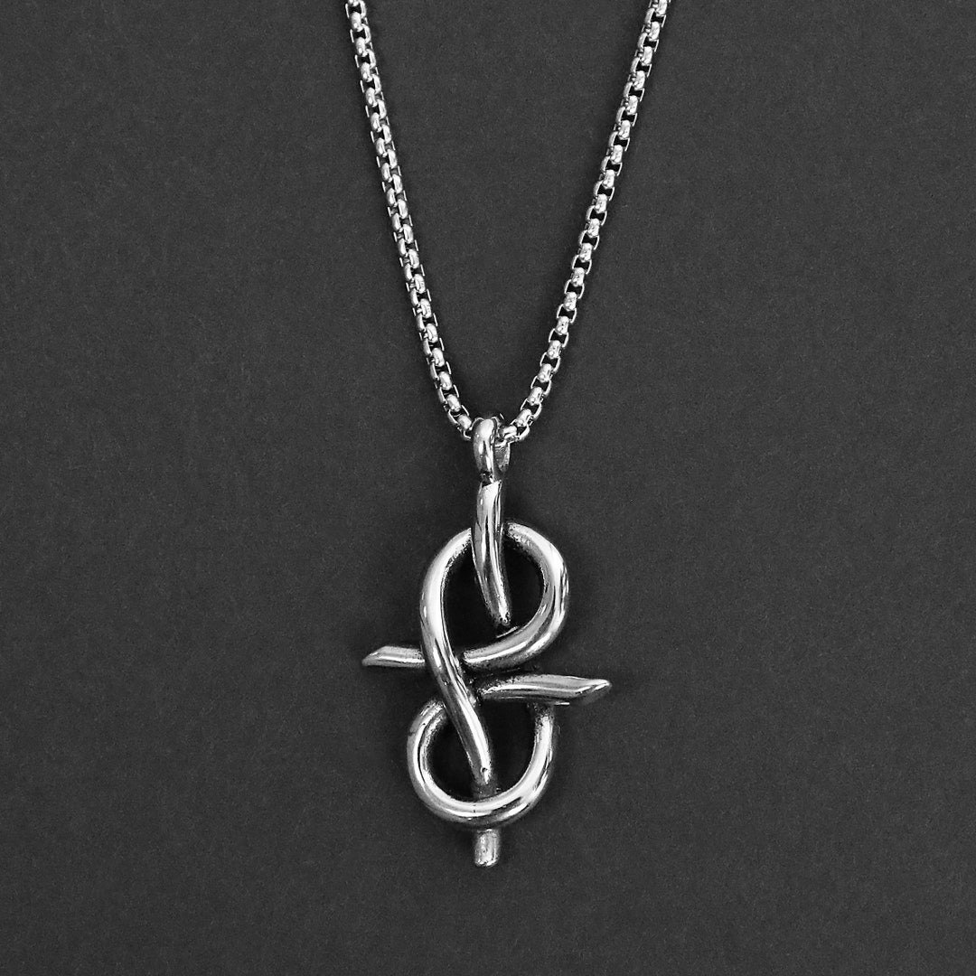 Steel Nail Cross Necklace Mens Necklace Stainless Steel Necklace Necklace For Men Waterproof