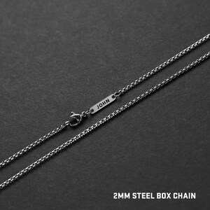 Engraved Chain - Men's Steel Chain Necklace - Stainless Steel Chain ...