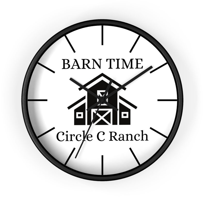 Personalized Barn Decor Clock Barn Time Custom Clock Farmhouse Decor ...