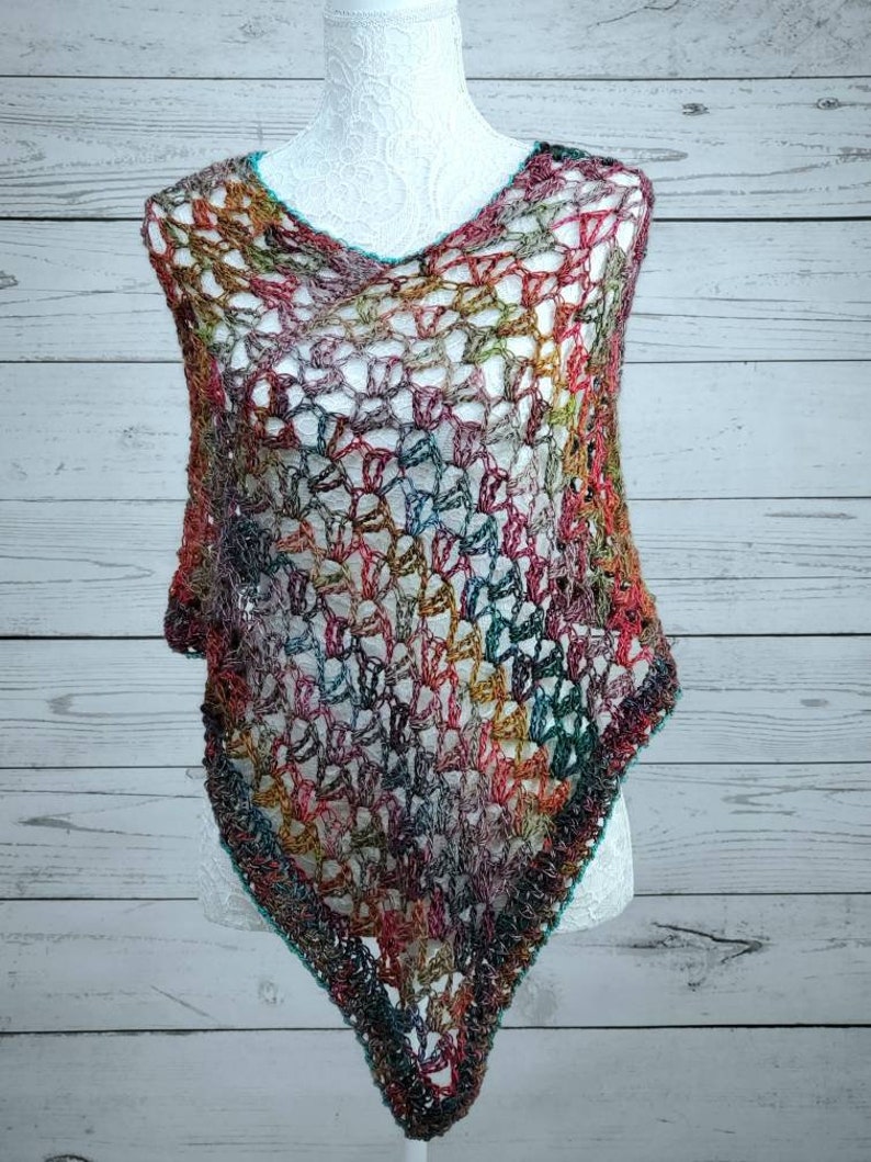 Lacey Open Weave Crochet Shawl, Shawls and Wraps for Women, Lightweight ...