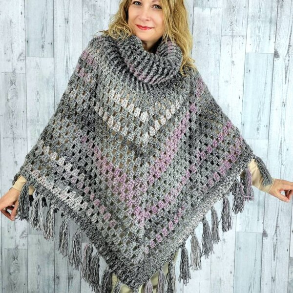 Granny Square Poncho - Etsy