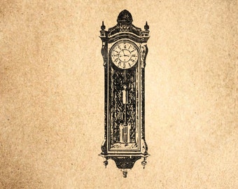 Clock stamp | Etsy