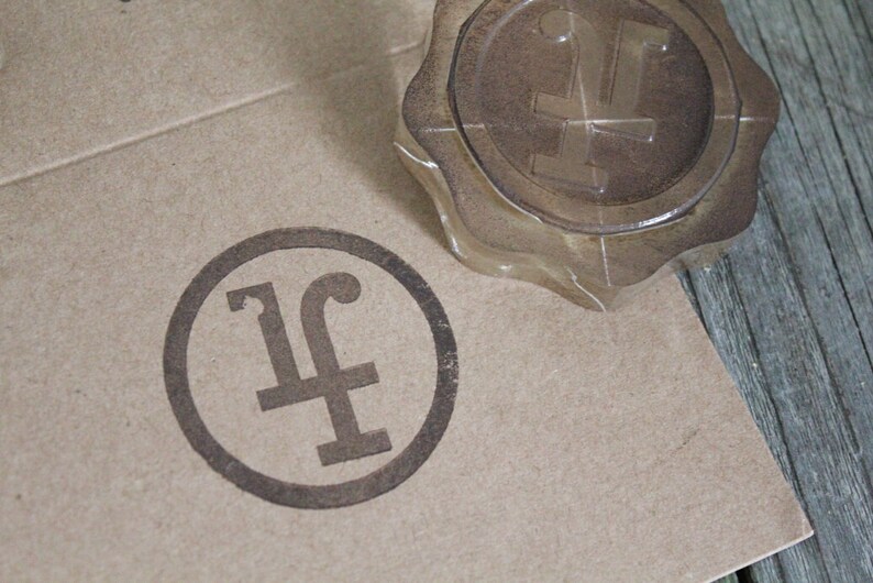 Custom Logo Stamp 1x1 Inches | Etsy