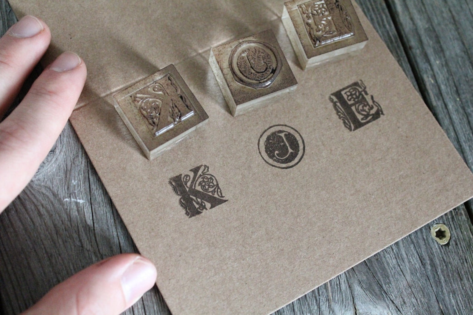 Custom Logo Stamp 1x1 Inches | Etsy