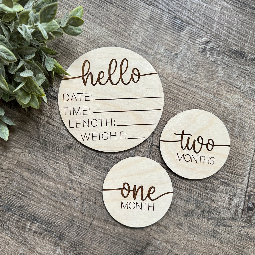 Monthly Milestone, Milestone Cards, Baby Milestone Circles, Baby ...