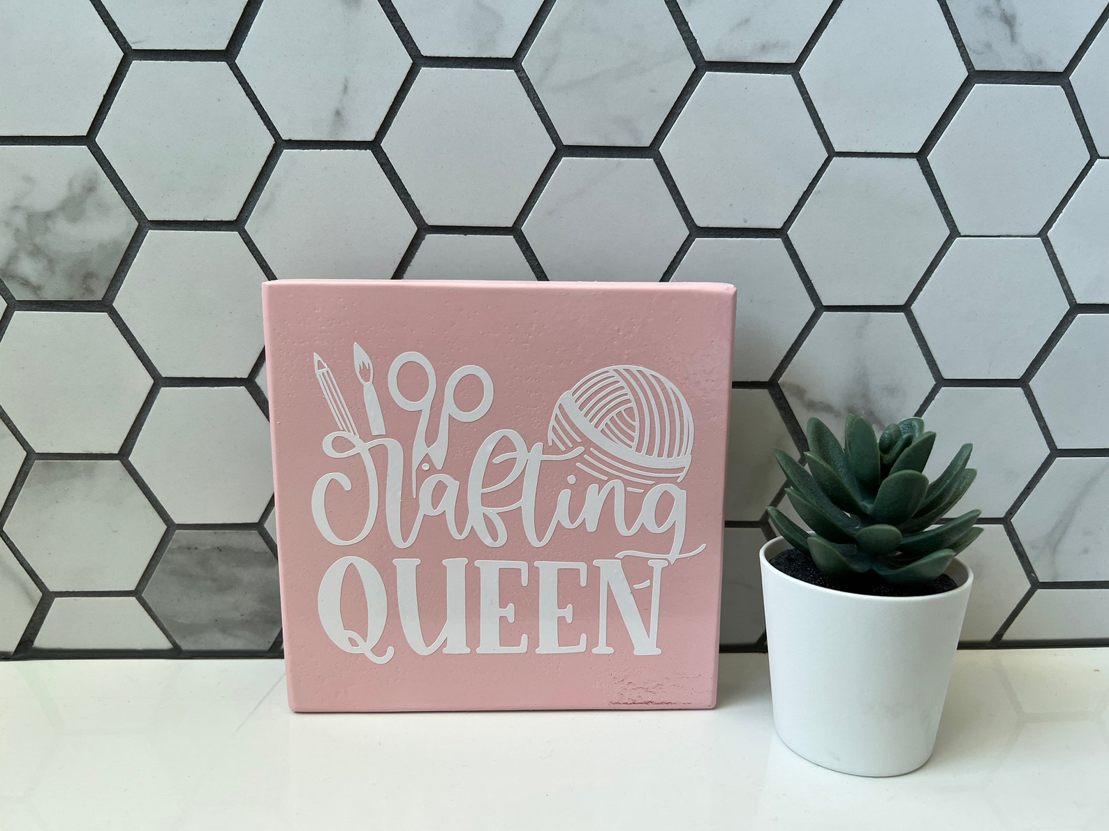 Crafting Queen Wood Sign /craft Room / Mini Craft Room Sign / Craft ...