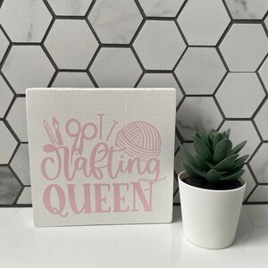 Crafting Queen Wood Sign /craft Room / Mini Craft Room Sign / Craft ...