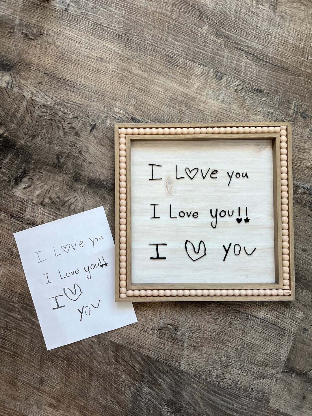 Custom 3d Kids Handwriting “I Love You”, 3d Handwritten Sign, Custom ...