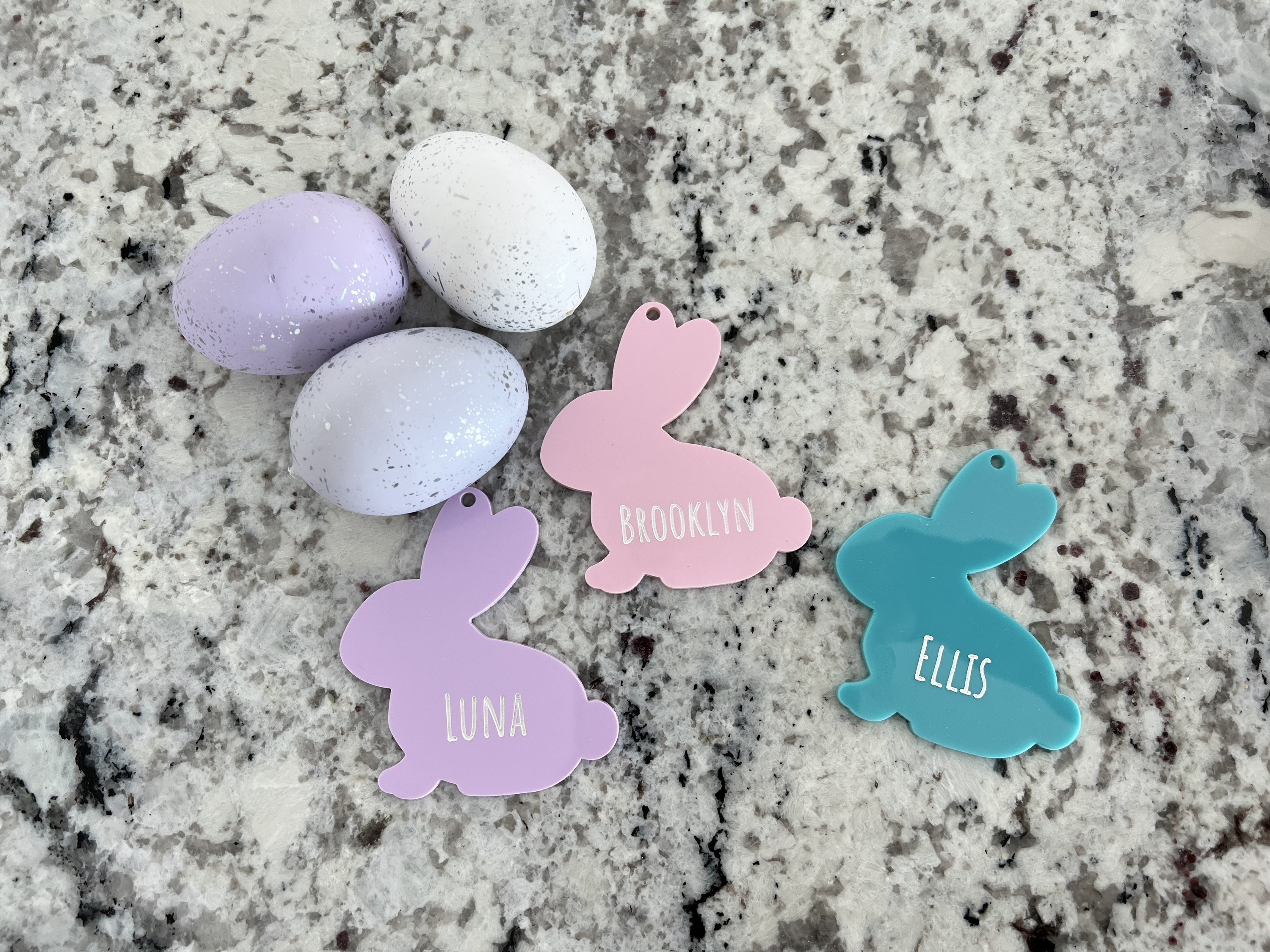 Easter Bunny Name Tags for Easter Basket / Custom Easter Basket Tag ...