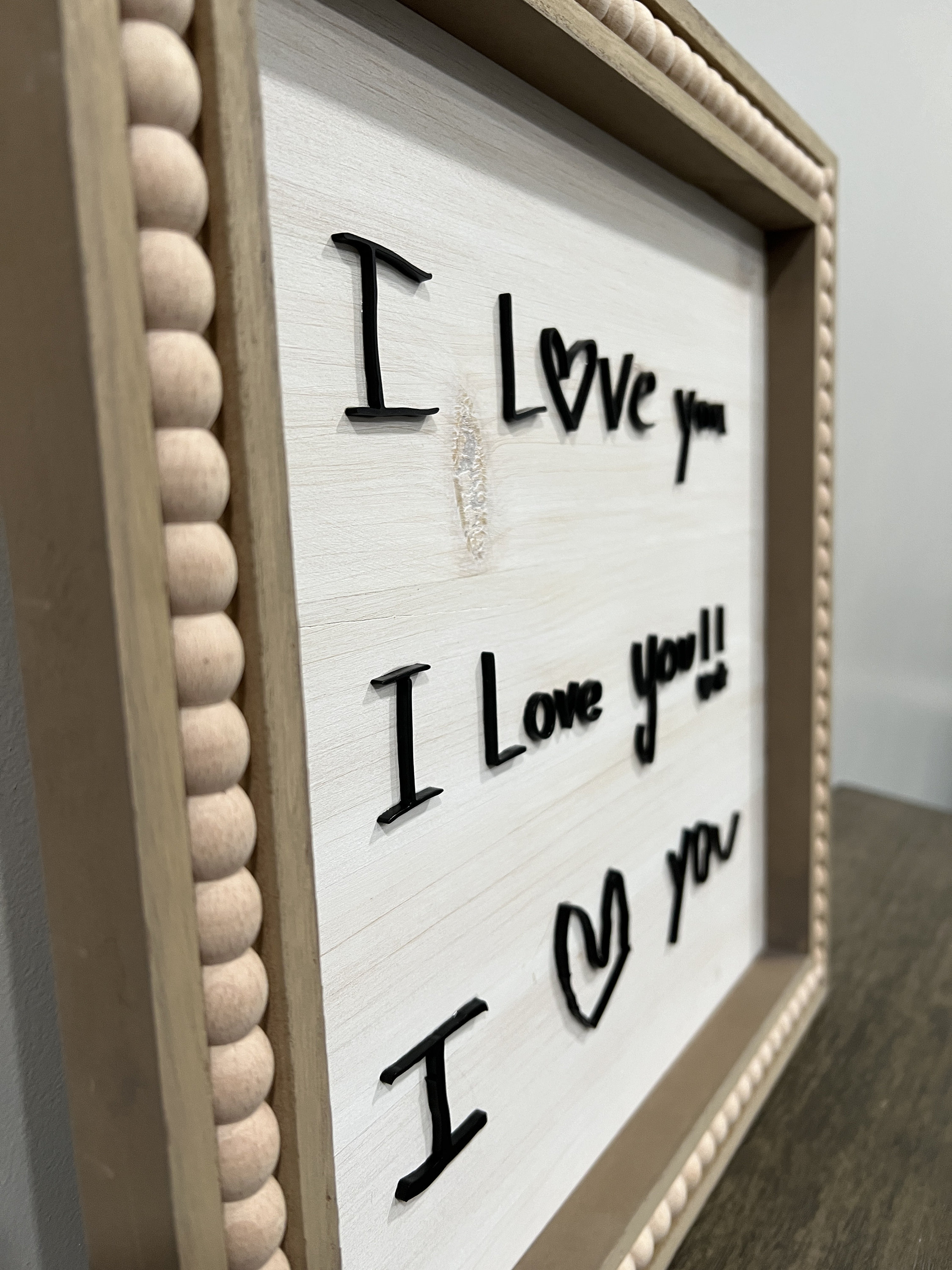 Custom 3d Kids Handwriting I Love You, 3d Handwritten Sign, Custom ...