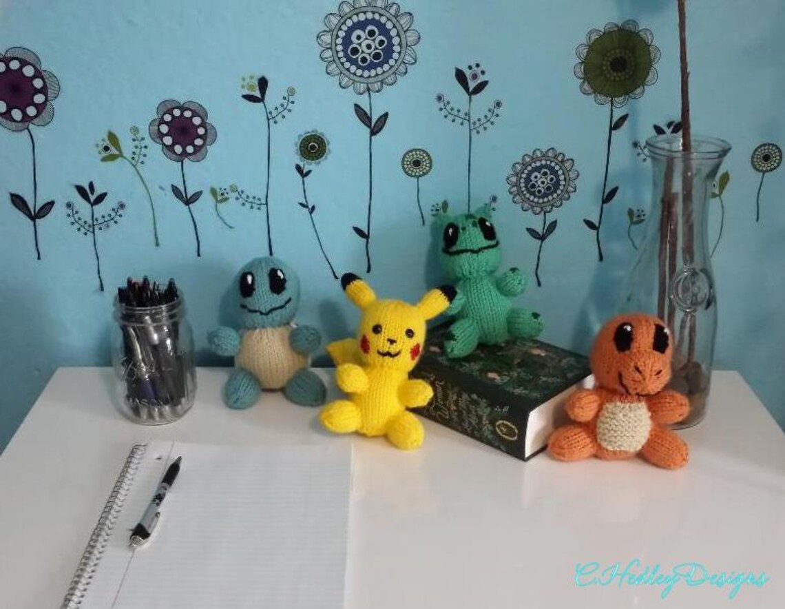 Mini Knitted Charmander Plush - Etsy