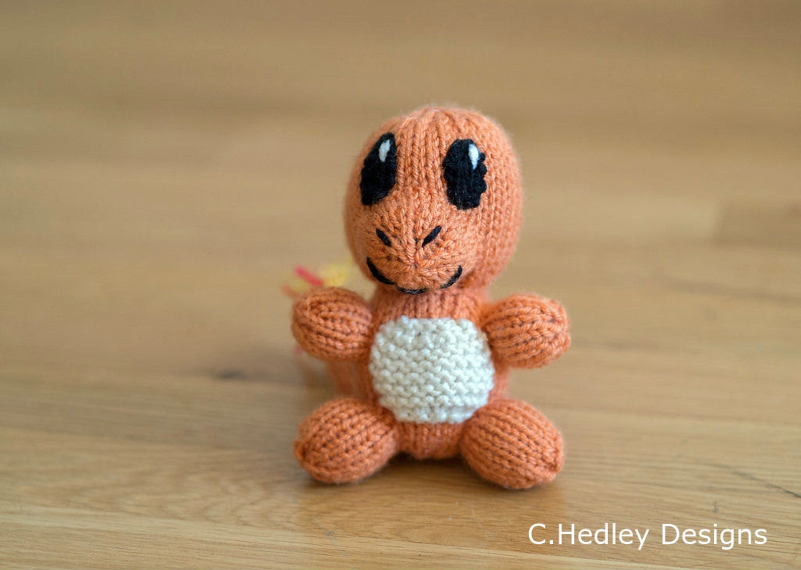 Mini Knitted Charmander Plush - Etsy
