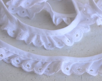 Ruffled Eyelet Lace Trim - Etsy