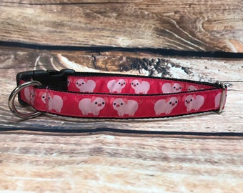 Pig dog collar | Etsy