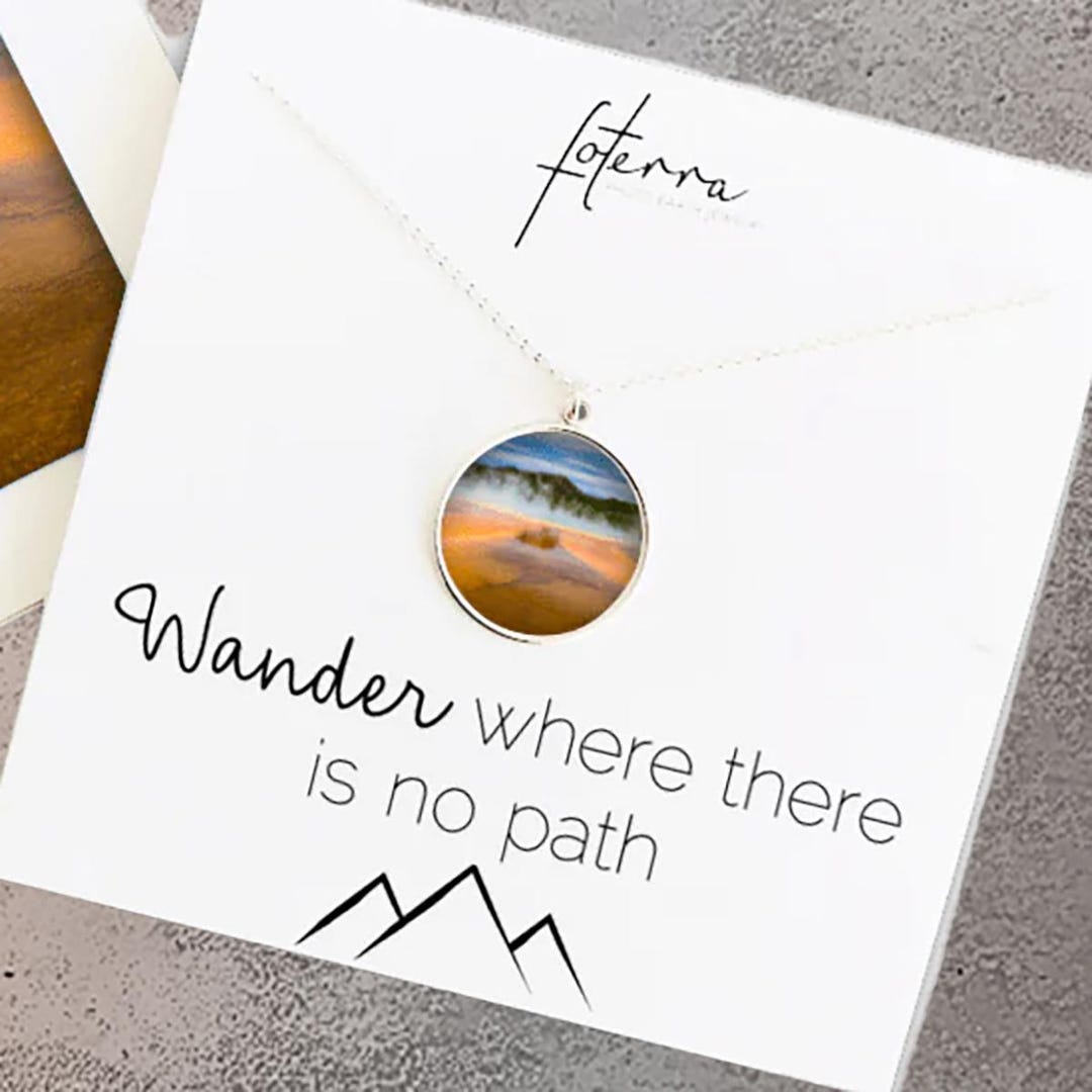 Unique Grand Prismatic Springs Necklace - Yellowstone Hot Springs ...