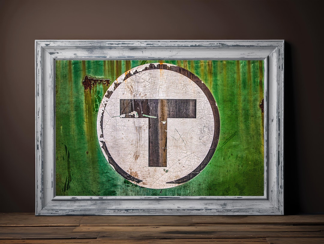 Vintage Boston MBTA "t" Logo Print – Urban Decay Transit Art - Etsy