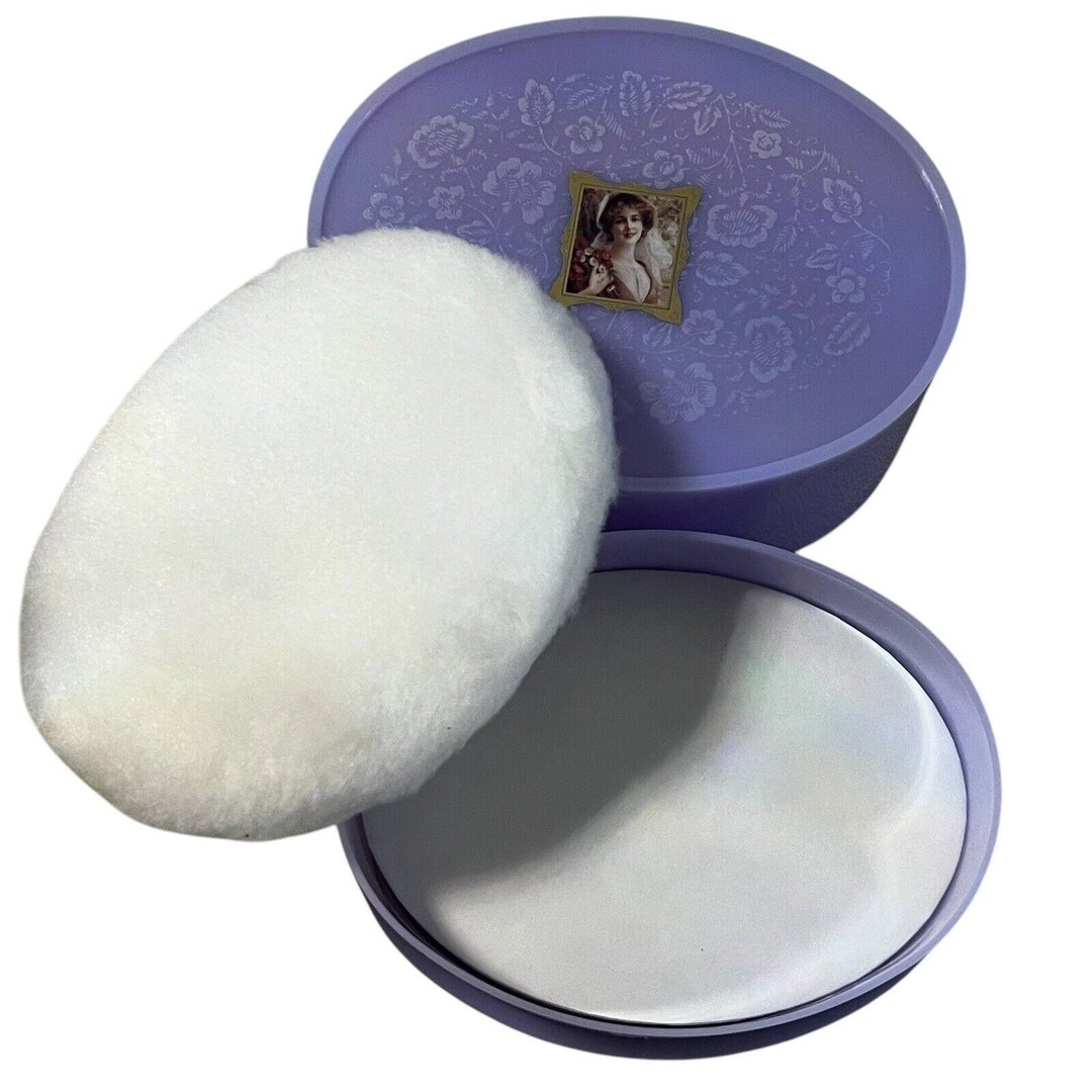 Vintage Avon Victorian Luxuries Dusting Powder Acrylic Oval Jar With ...