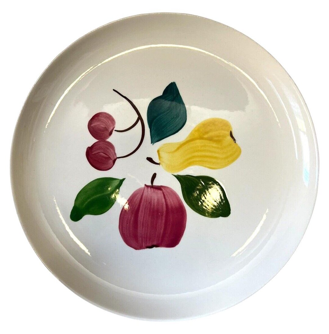 Vintage Stetson Pottery Hand Painted by Joni Apple Cherry Pear Fruit ...