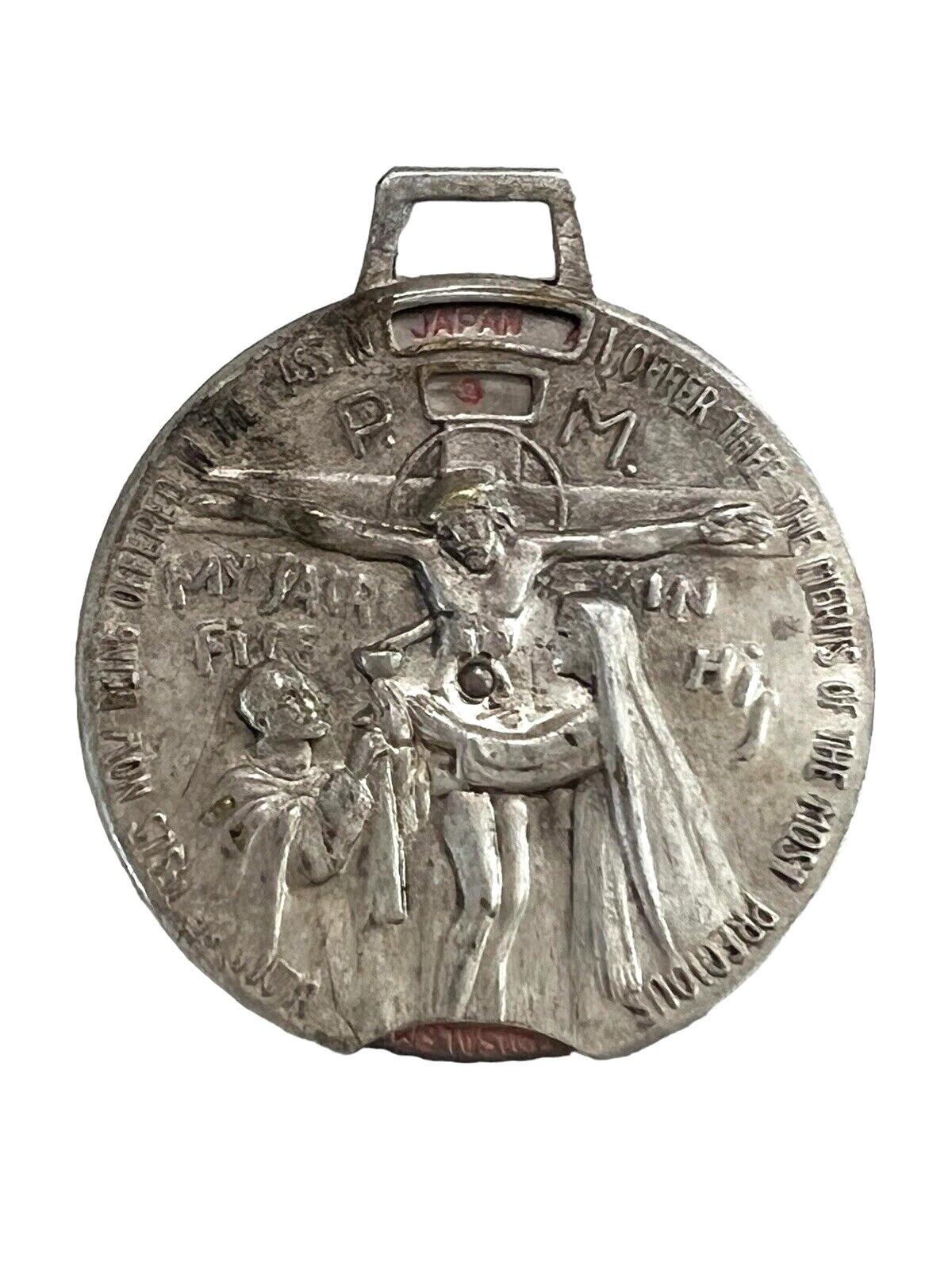 Antique Catholic Around the World Mass Time Zone Pocket Clock Pendant ...