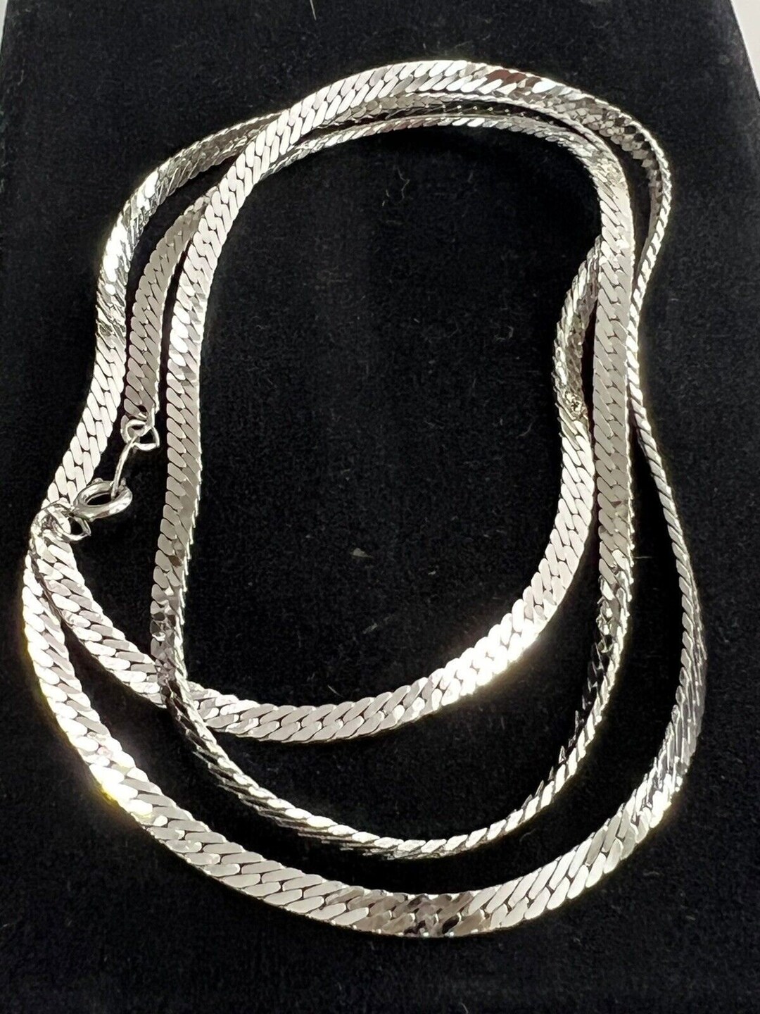 Vintage Signed Trifari TM Long Silver Tone Chain Necklace - Etsy