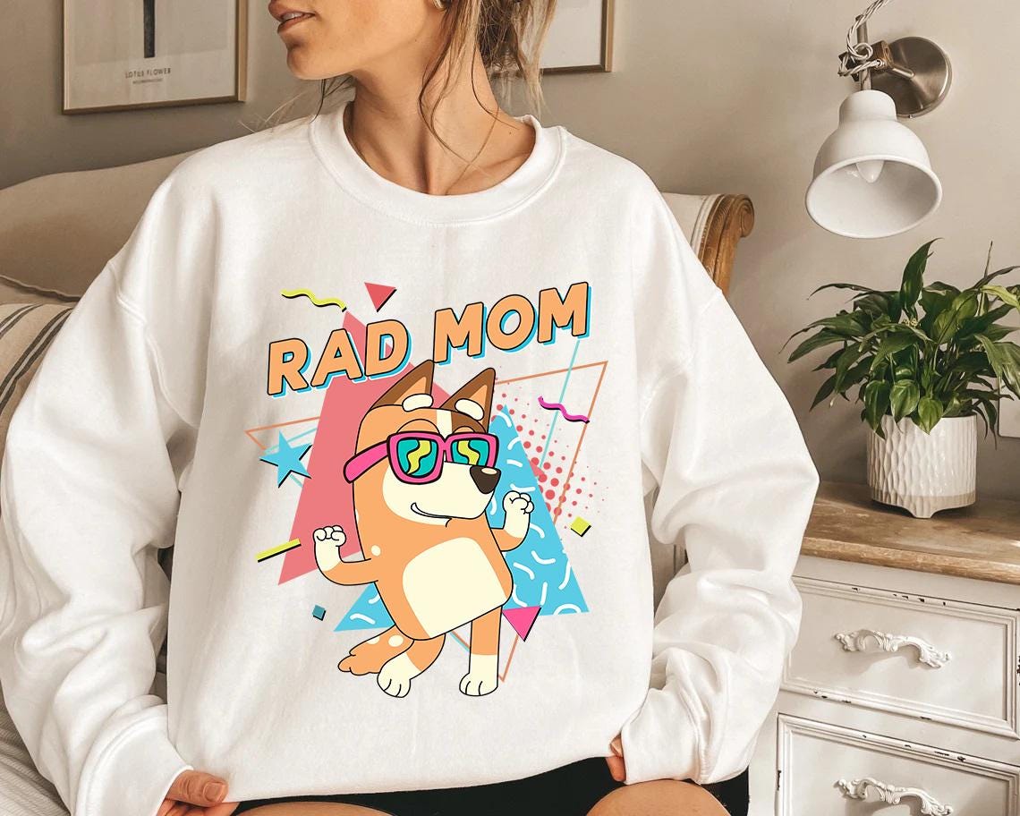 Bluey Rad Mom PNG, Bluey Mom Png, Bluey Mother's Day Gift, Birthday ...