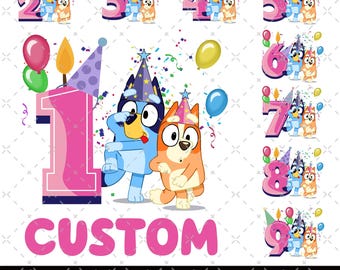 Bluey Birthday Png, My Birthday Png, Birthday Party Png, Birthday Gifts ...