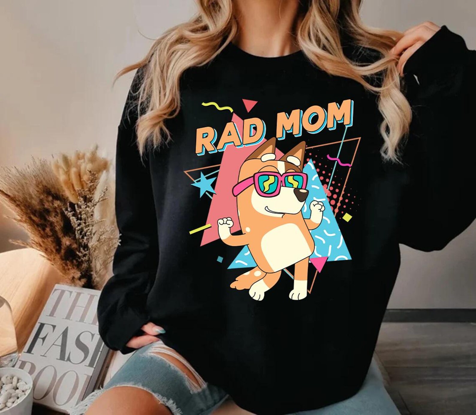 Bluey Rad Mom PNG, Bluey Mom Png, Bluey Mother's Day Gift, Birthday ...