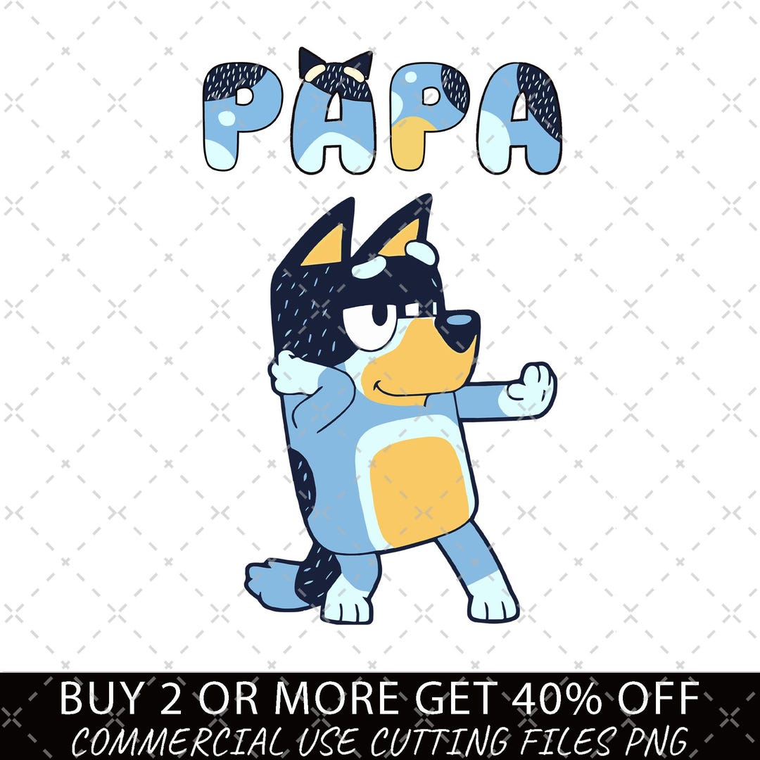 Bluey Best Dad Ever Png, Bluey Father's Day Png, Bluey Father Png ...