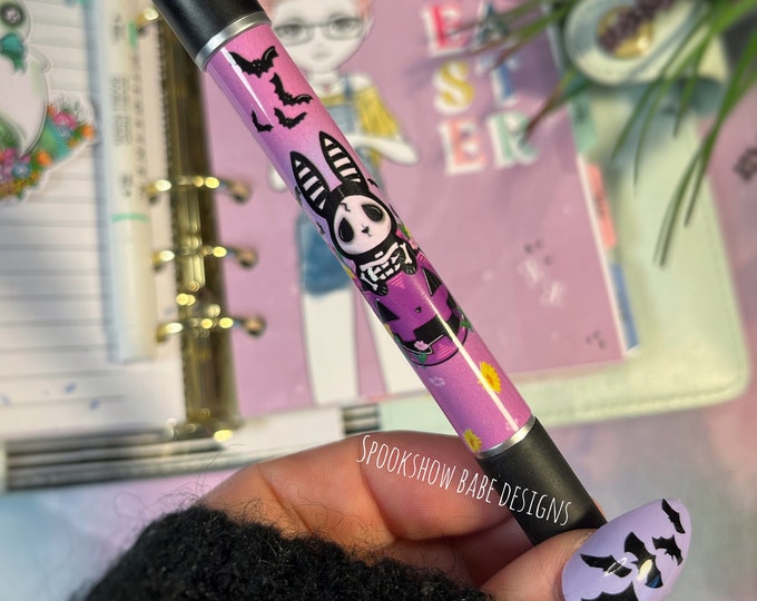 Gothic Pen/creepy Cute Pen/cute Ghost/pastel Goth/office Supplies ...