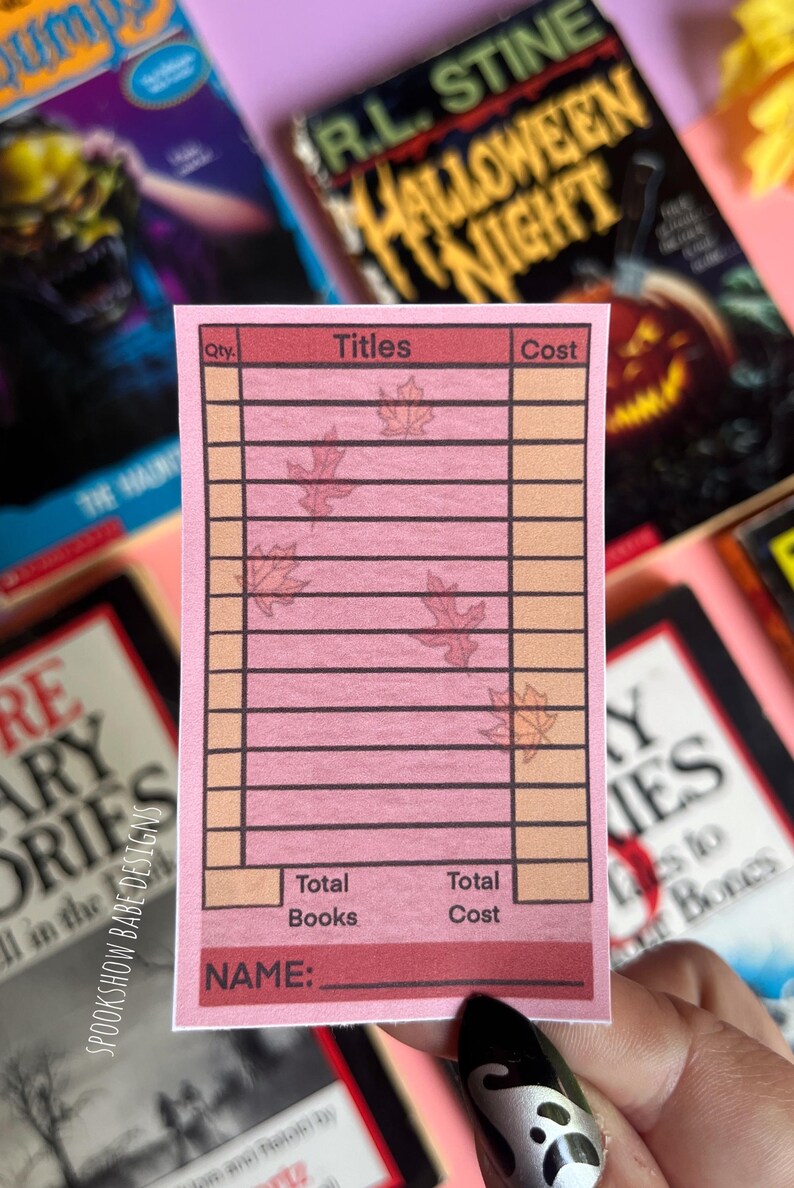 Scholastic Book Fair Order Form 90s, 80's Nostalgic Halloween Bookmark ...