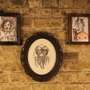 Conjoined Twins_conjoined Skeleton_halloween Decor_gothic Home Decor ...