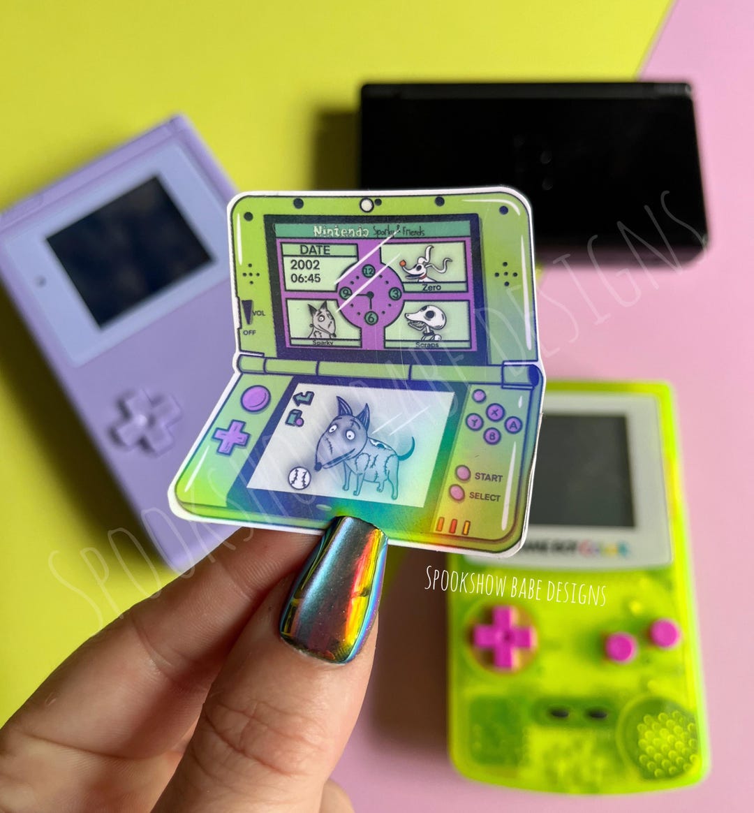 Tim Burtons Nintendogs Retro Game Sticker - Etsy