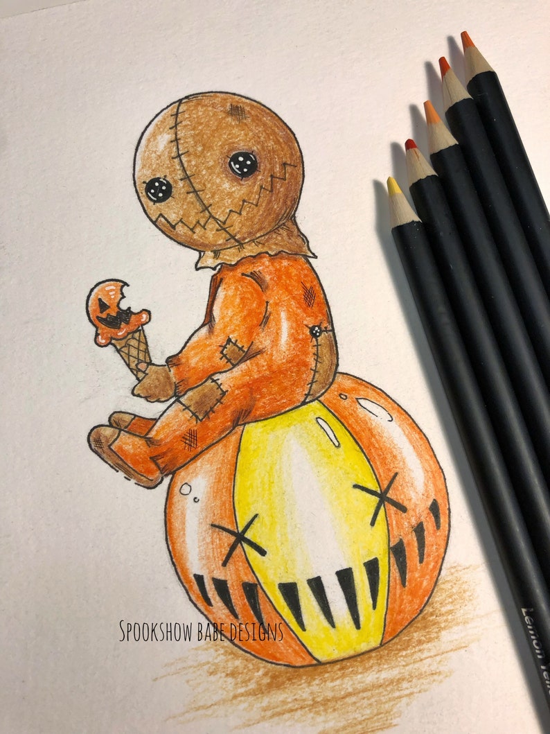 Trick R Treat Sam Fan Arthalloween Arthorror Artsummerween Etsy