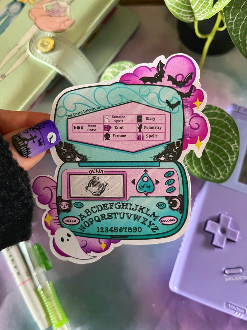 90s Inspired Sticker/ouija Sticker/gothic Sticker/artist Sticker/vinyl ...