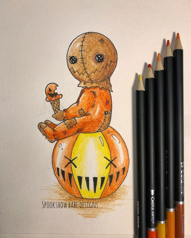 Trick R Treat Sam Fan Arthalloween Arthorror Artsummerween Etsy