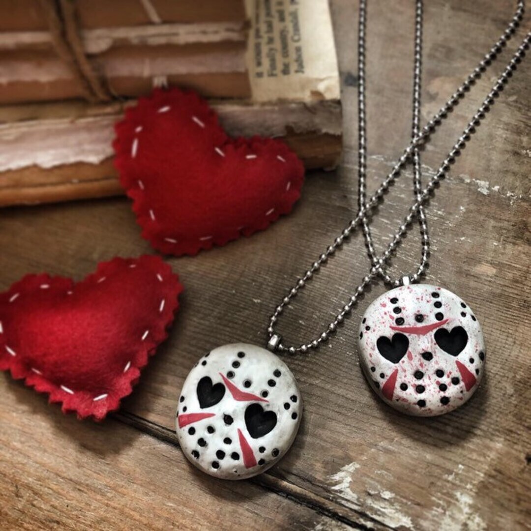Valentines Day Jewelry/jason Fan Art/horror Gifts/camper Resin Jewelry ...
