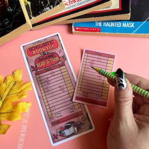 Scholastic Book Fair Order Form 90s, 80's Nostalgic Halloween Bookmark ...