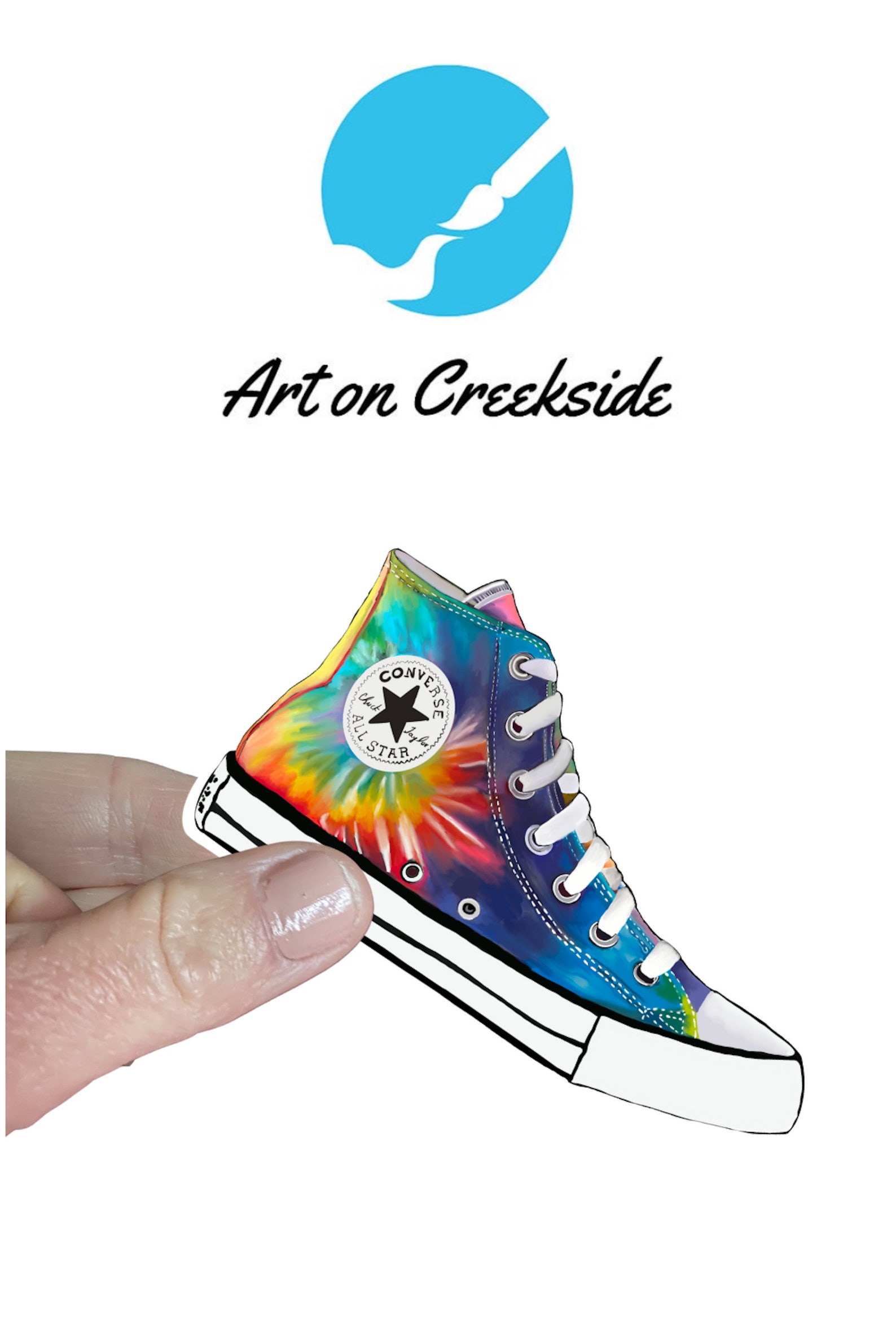 Converse Allstar Hightop Vinyl Sticker Rainbow Hightop | Etsy