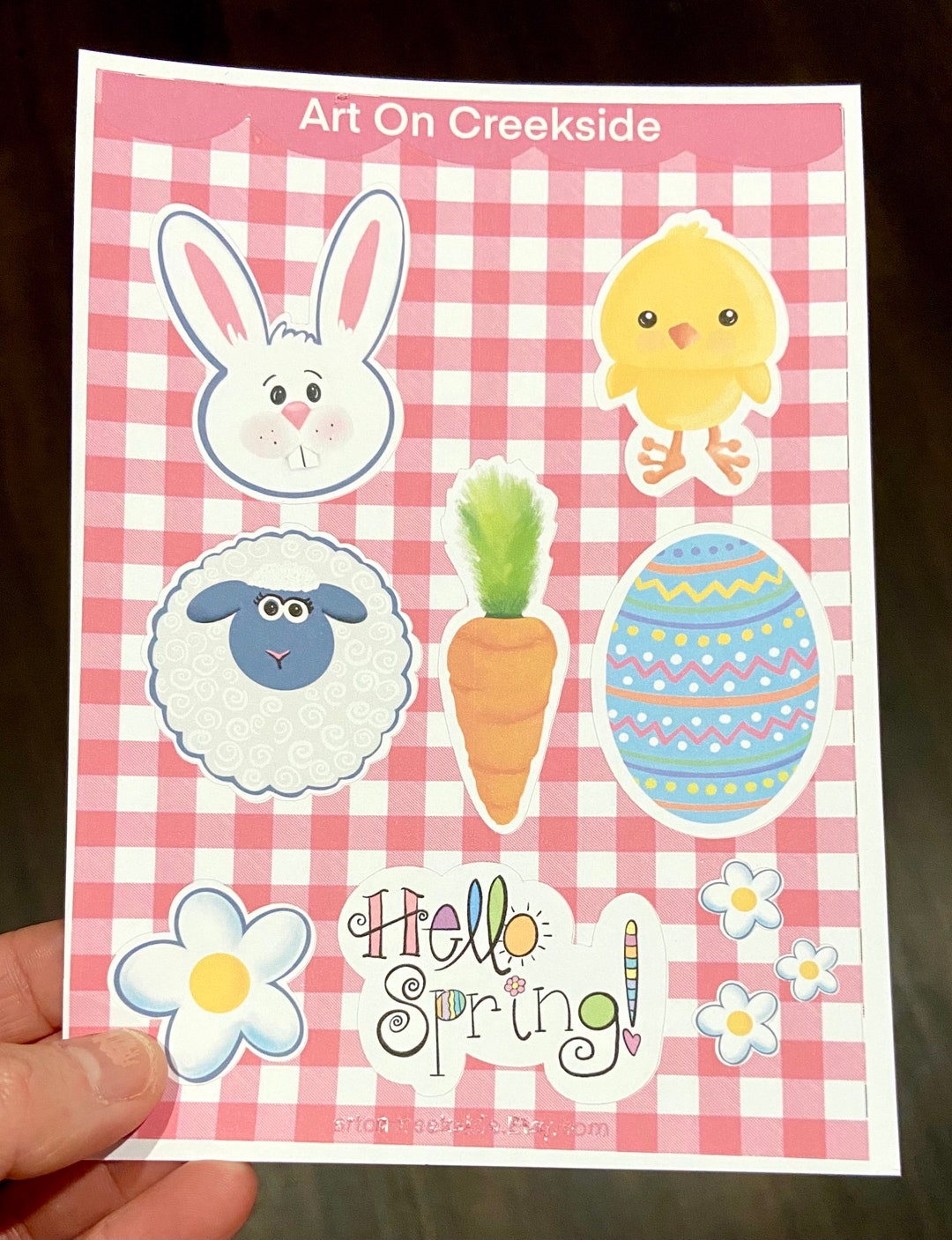 Easter Sticker Sheet, Bunny Stickerto Add Reminders to Journals ...