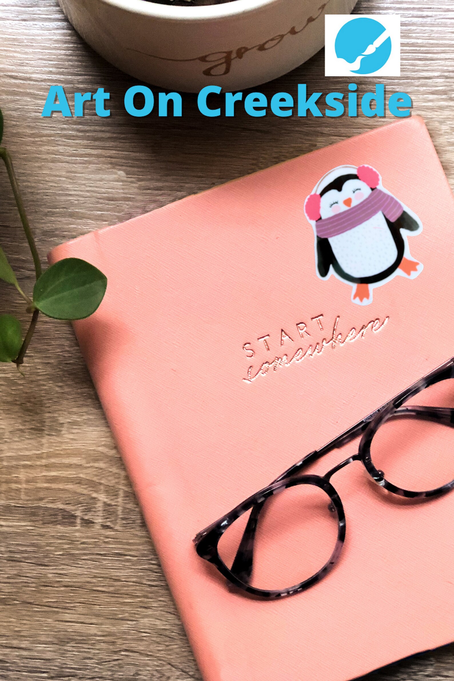 Penguin With Ear Muffs Vinyl Sticker Adds Super Cute Decoration to ...