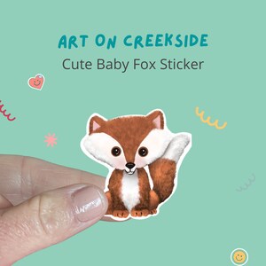 Fox Vinyl Sticker Adds Super Cute Sticker Art Decoration to Water ...