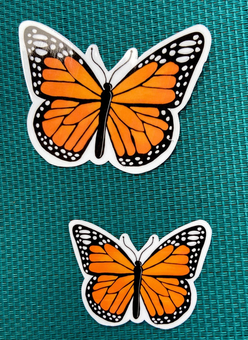 Monarch Butterfly Vinyl Sticker - Etsy