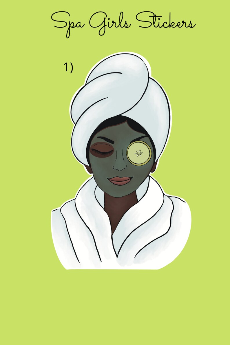 Spa Girl Just Relax Ladies Vinyl Sticker | Etsy