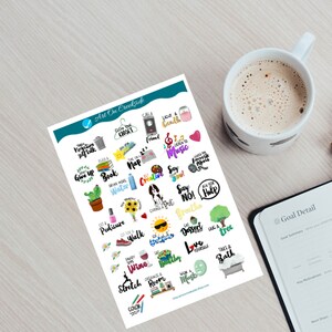 Self Care Stickers Sheet to Add Reminders to Journals, Planners ...