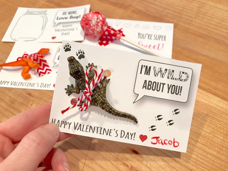 Wild Animal Valentines -- DIY Printable Valentines -- 8 per Page ...